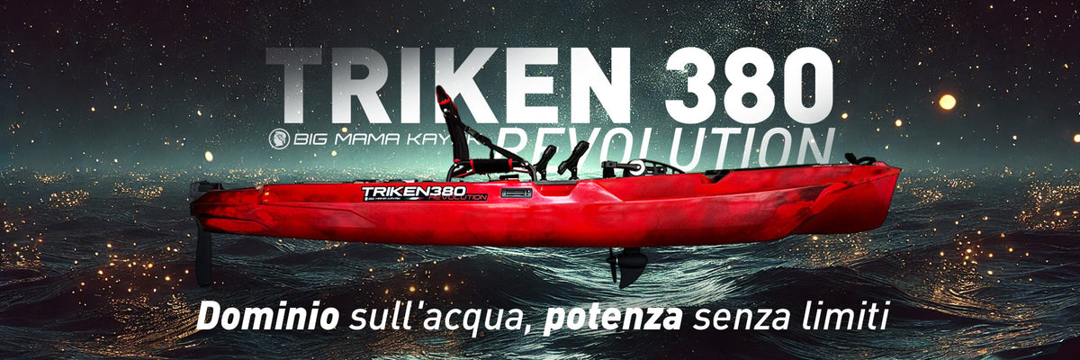 Triken 380 di Big Mama Kayak: potenza, spazio e controllo in ogni usci