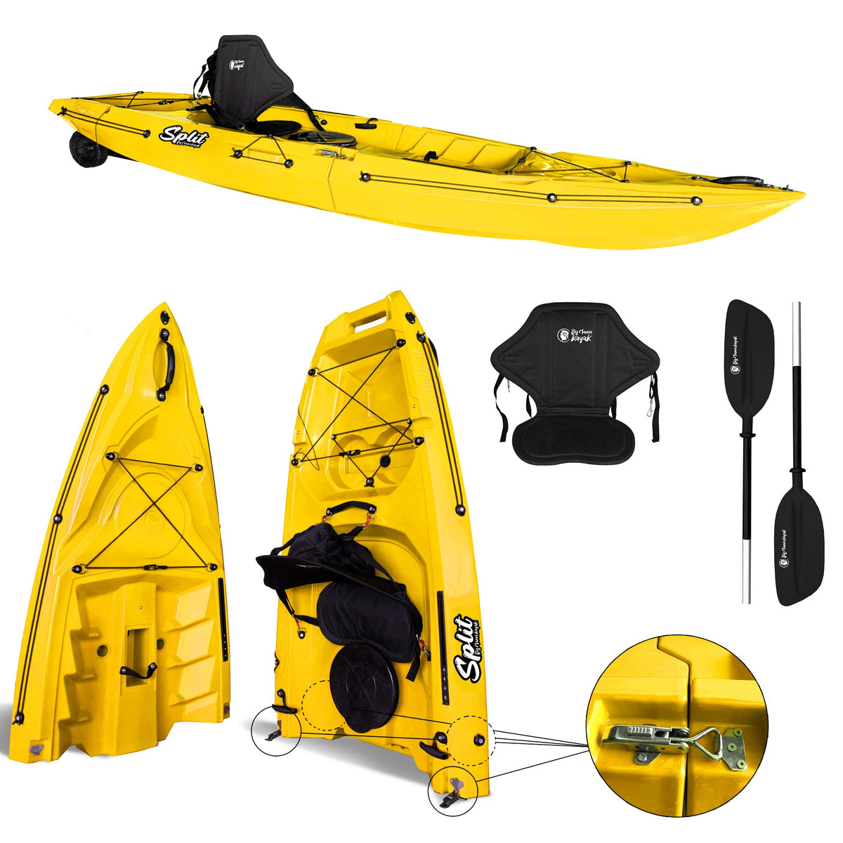Kayak componibile Split 1 Big Mama Kayak, canoa modulare, si monta in