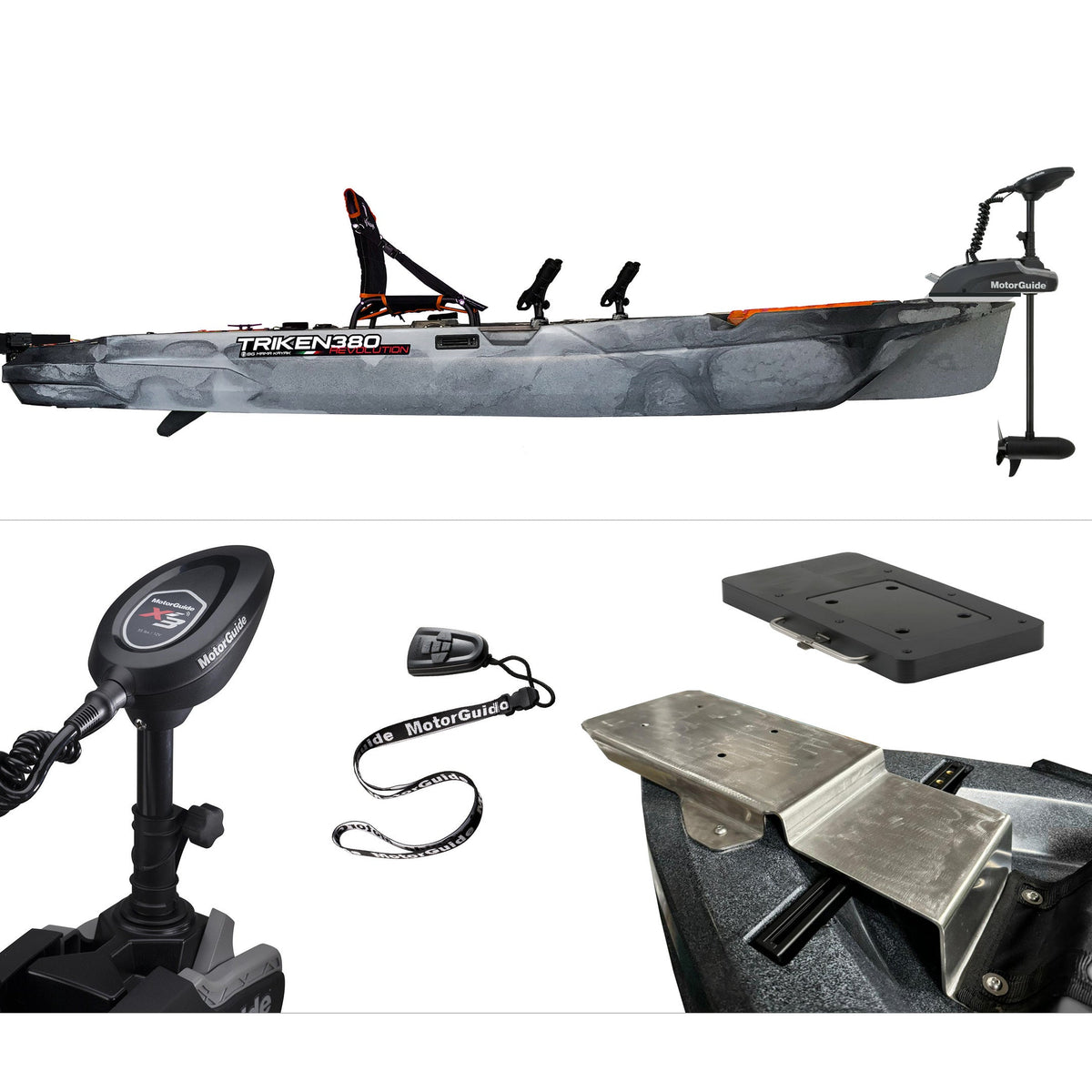 Big Mama Kayak a pedali Triken 380 + Motore MotorGuide Xi3 Wireless Fr